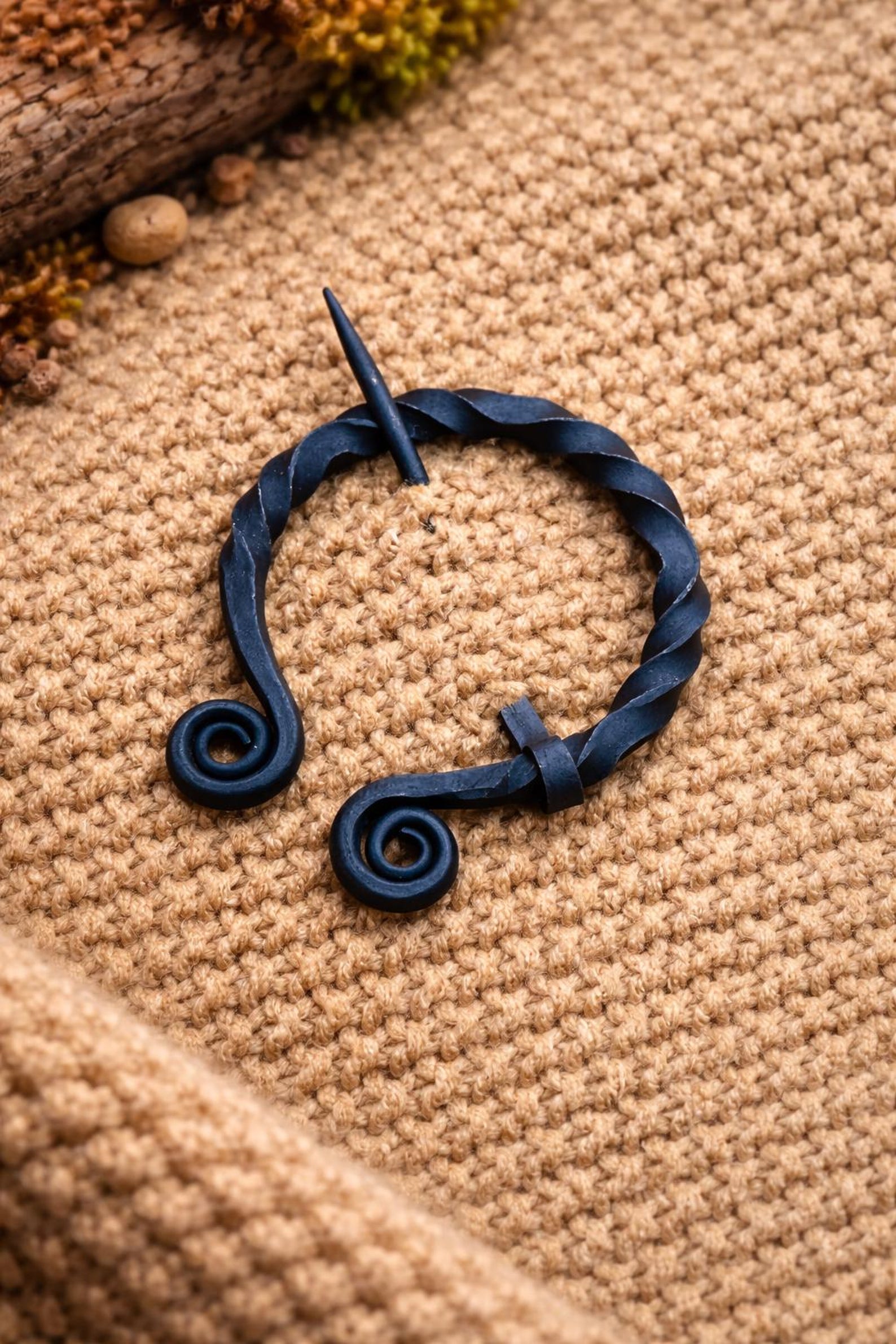 Hand Forged Celtic Viking Fibula Brooch Cloak Pin - Etsy
