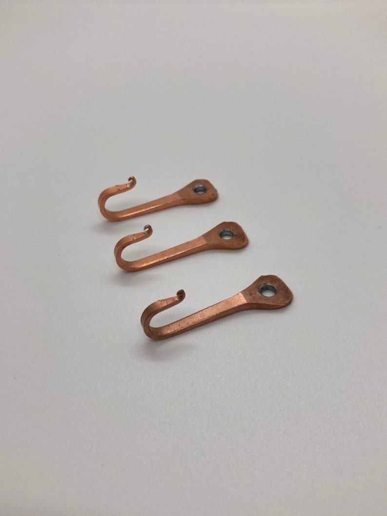 Copper Hand Forged Blacksmith Horseshoe Nail Hook - Etsy