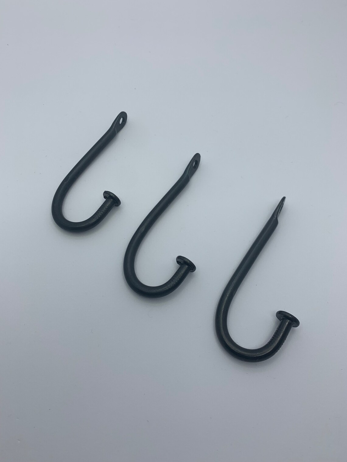 Hand Forged Nail Hook – Heavy-duty Steel Wall Hook | Rustic Blacksmith ...