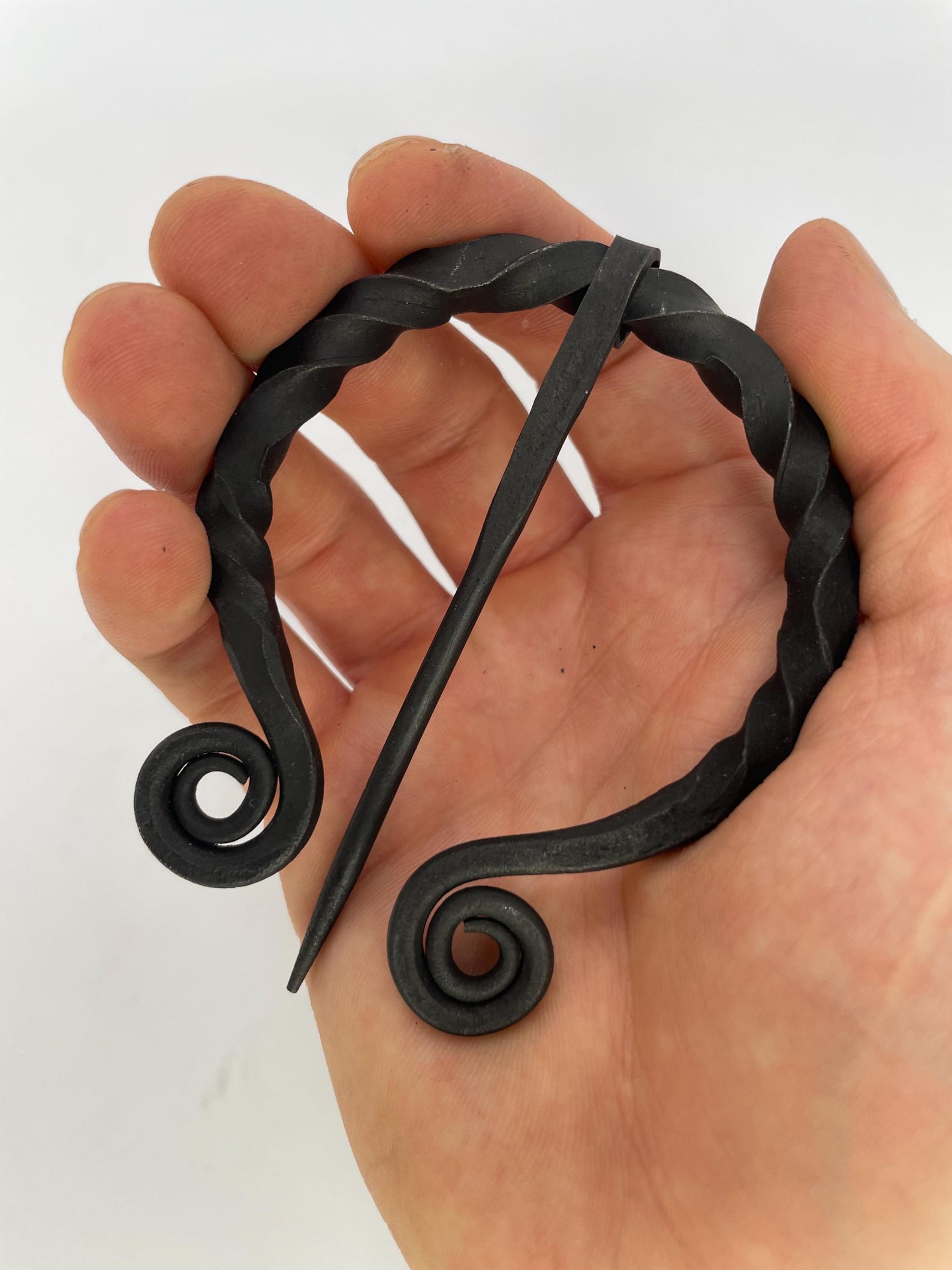 Hand Forged Celtic Viking Fibula Brooch Cloak Pin - Etsy