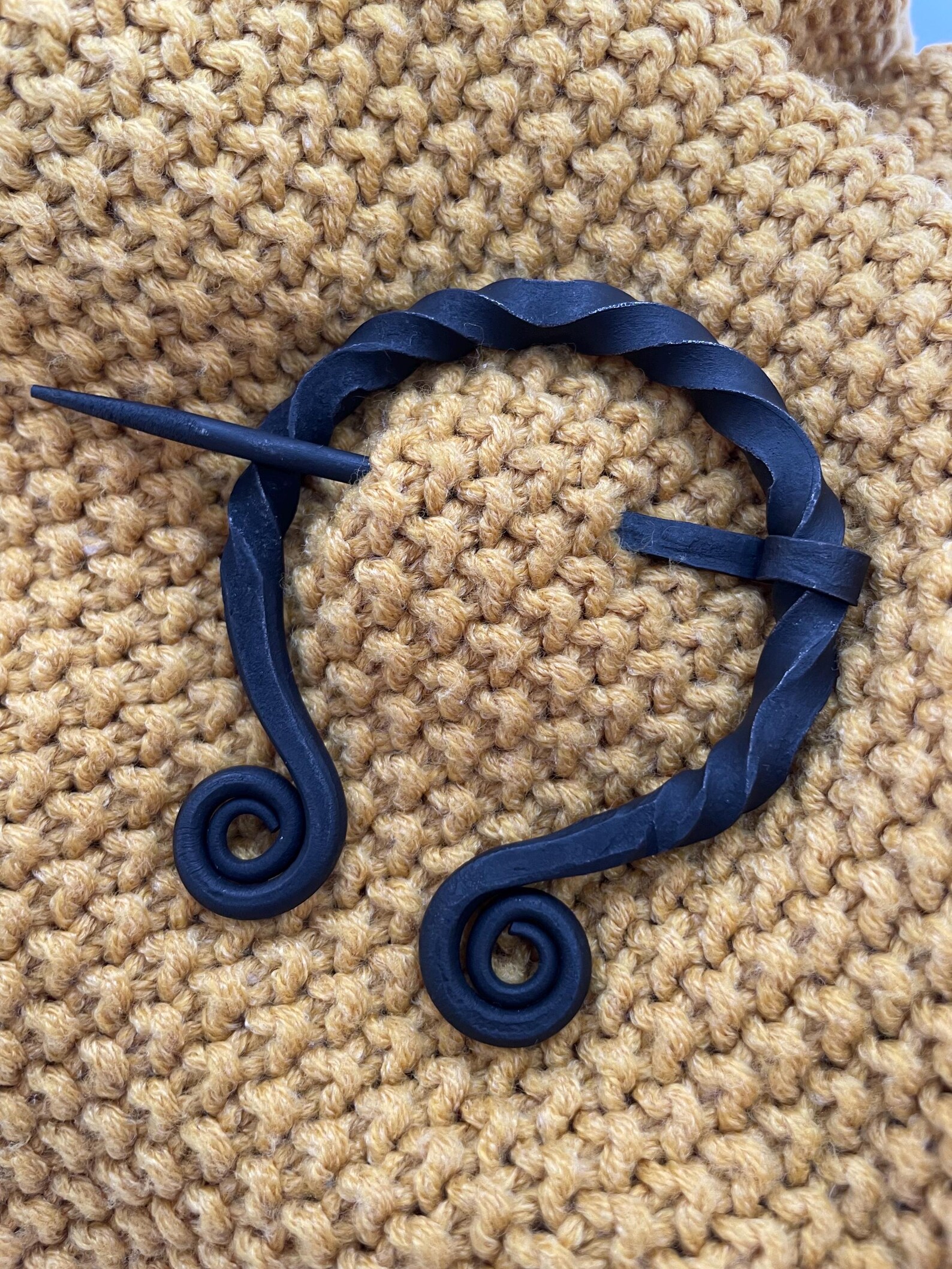 Hand Forged Celtic Viking Fibula Brooch Cloak Pin - Etsy