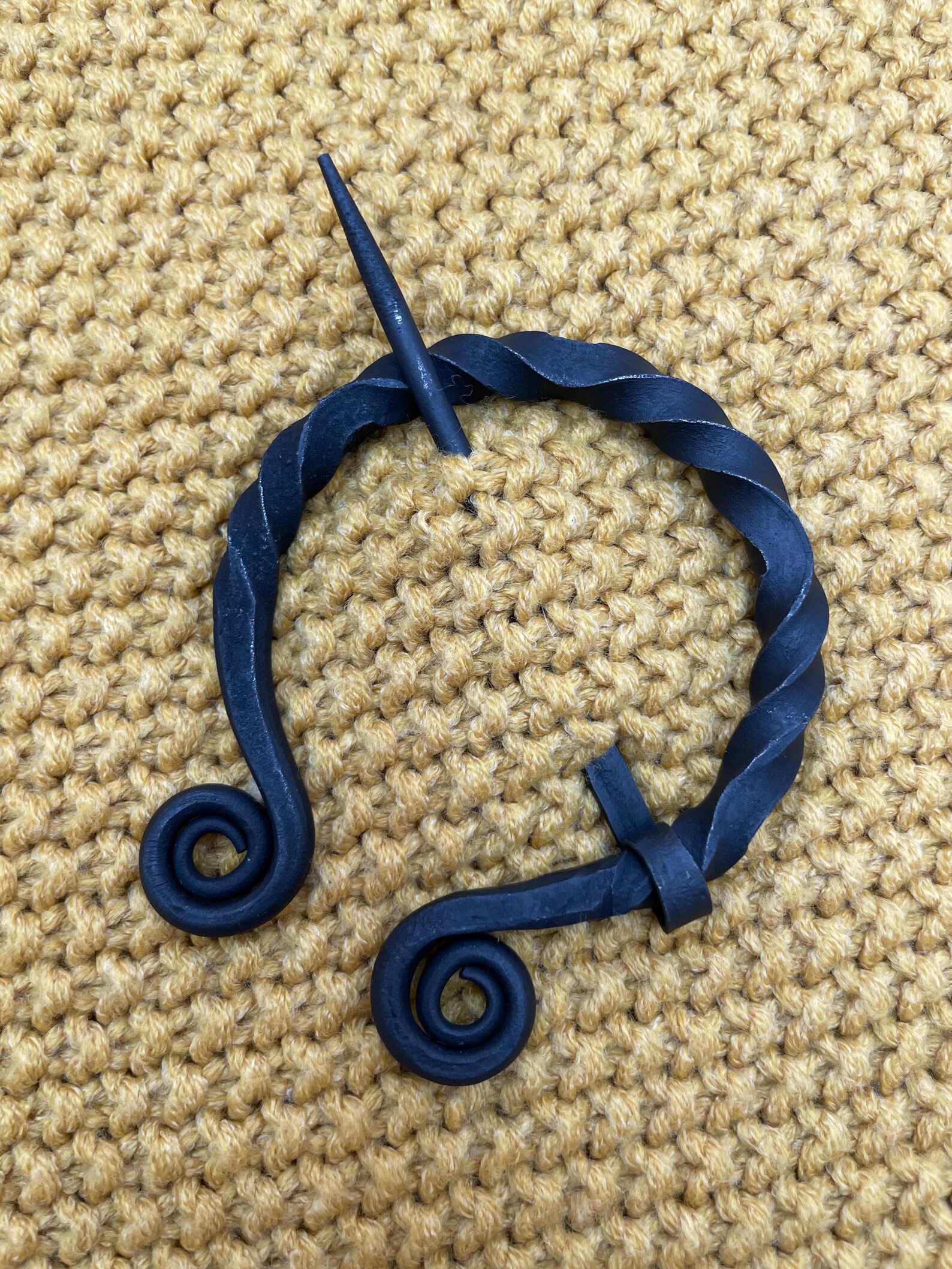 Hand Forged Celtic Viking Fibula Brooch Cloak Pin - Etsy