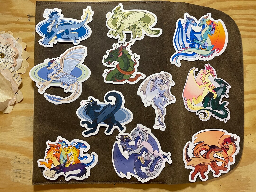 NEW Mega Pack of 11 Original Art Large Dragon Stickers - Etsy