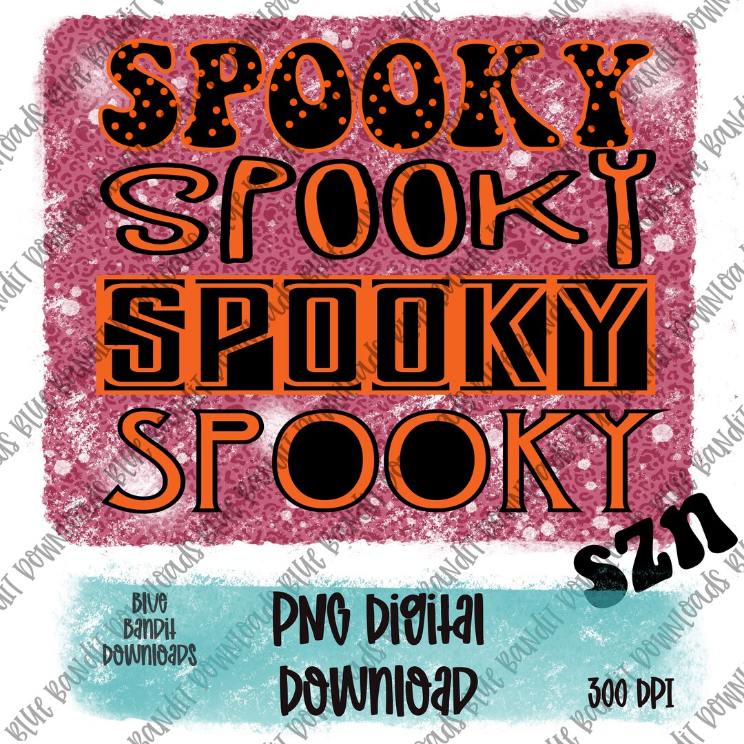 Spooky Szn Png, Halloween, Digital Download, Sublimation File - Etsy