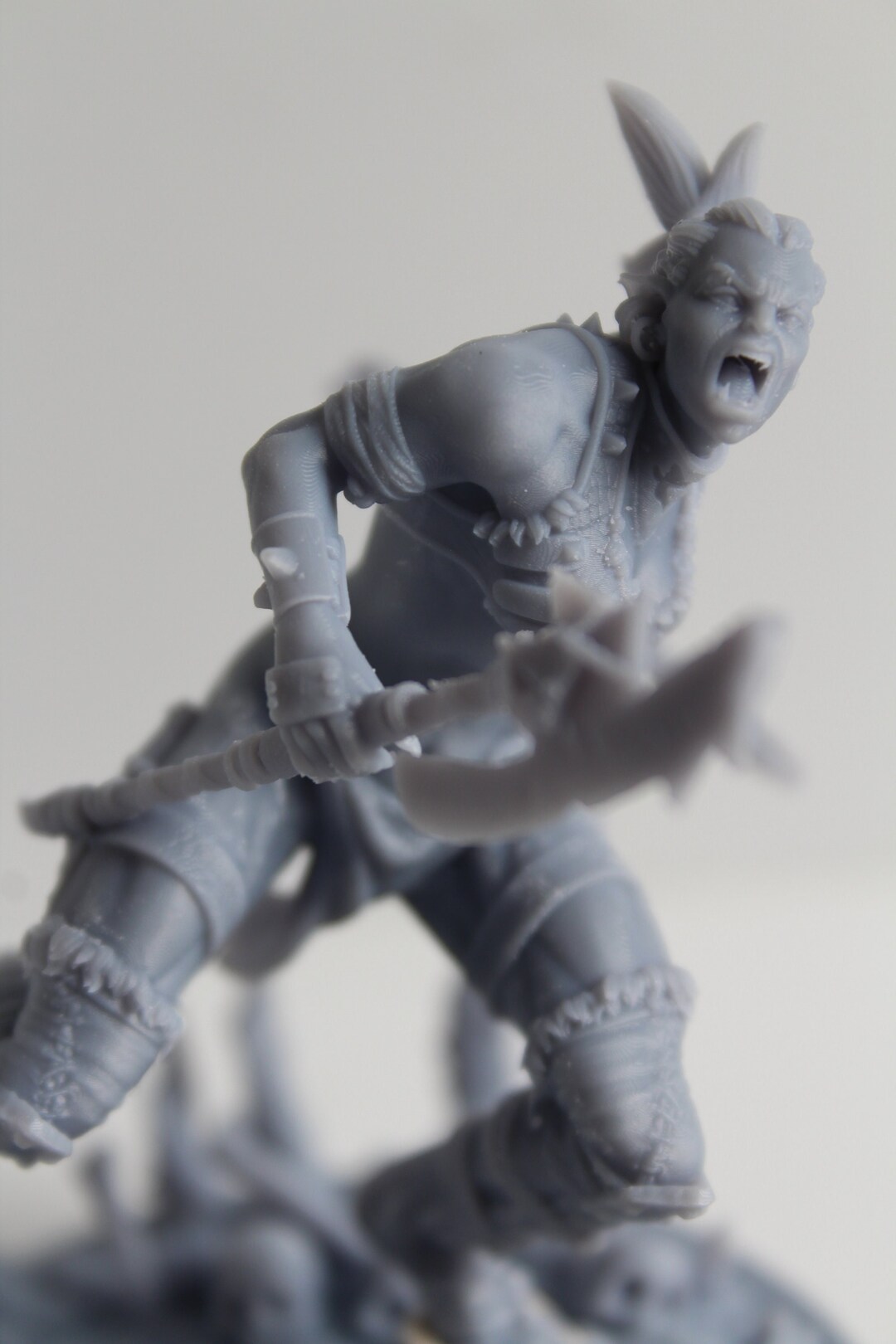 3D Printed Warrior Orc Miniature, 75MM - Etsy