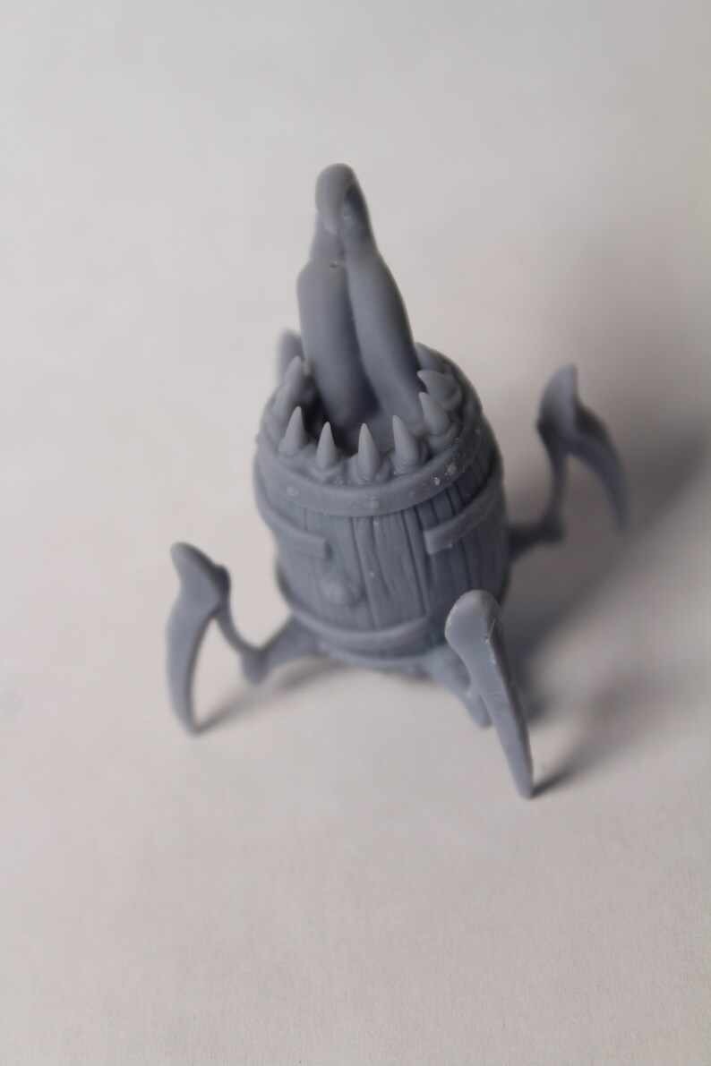 Attacking Mimic Barrel - Hidden Monster Miniature - Etsy