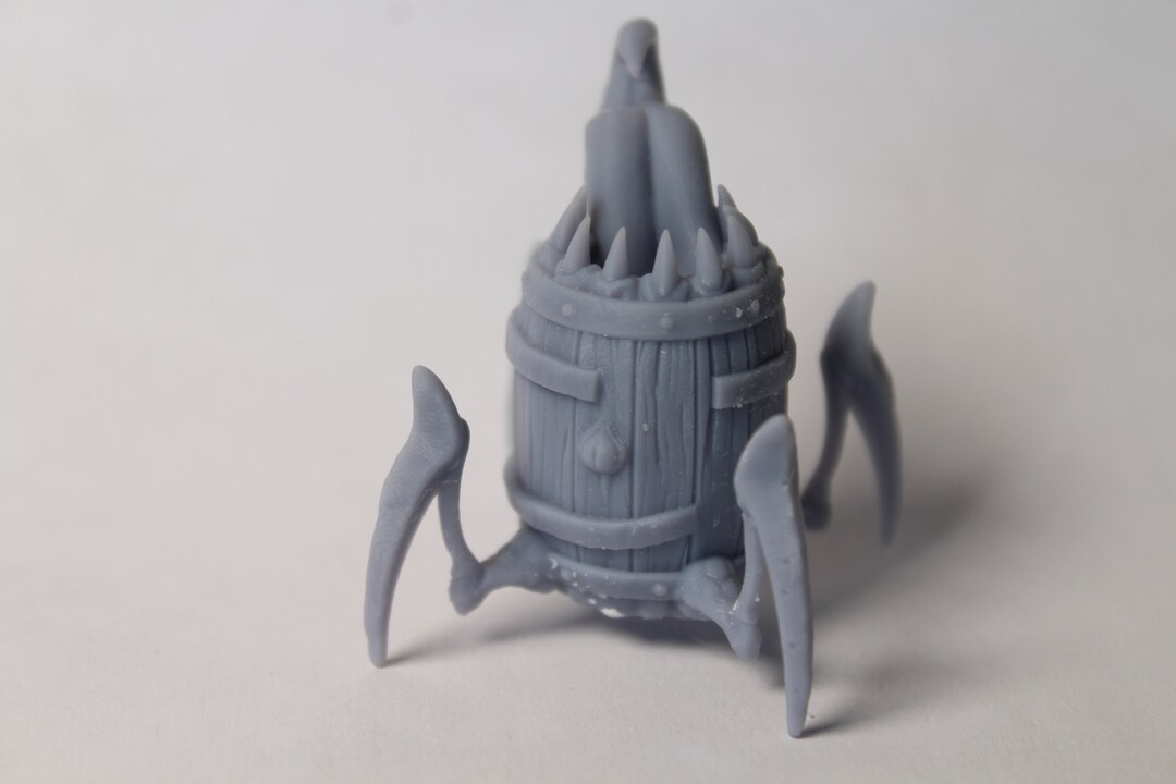 Attacking Mimic Barrel - Hidden Monster Miniature - Etsy