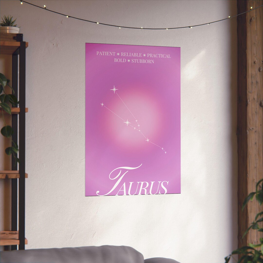 Taurus Astrology Poster - Etsy