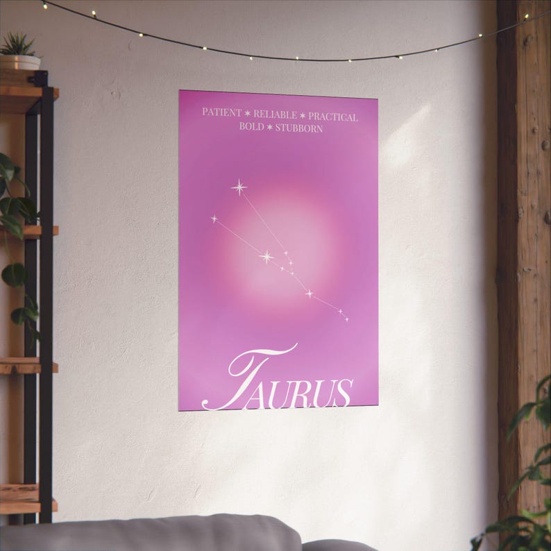 Taurus Astrology Poster - Etsy