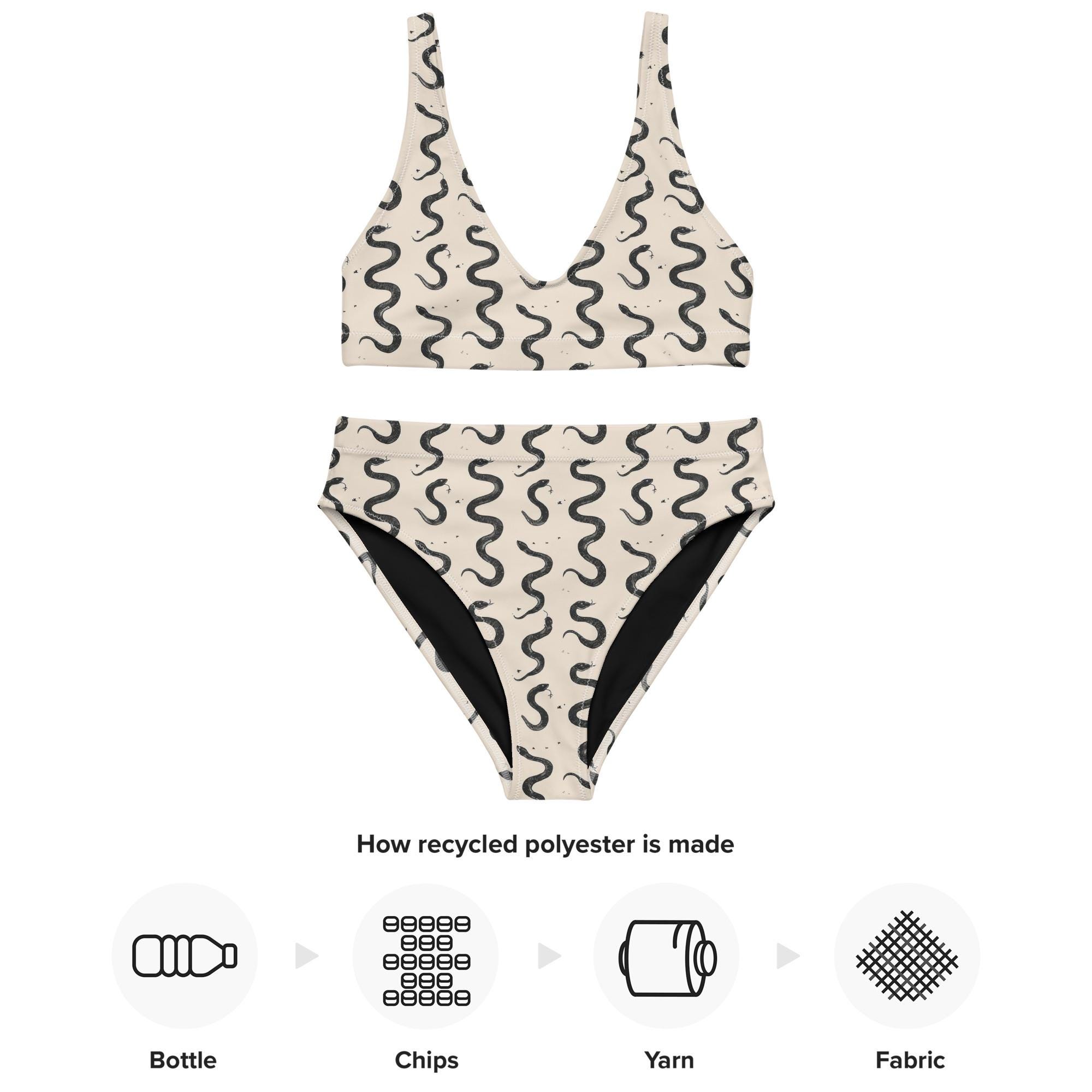 Witchy Bikini, White Snake Bathing Suit, Witchcore Swimsuit, Gothic ...