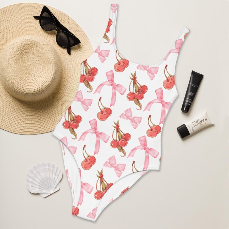 Cherry Bathing Suit - Etsy