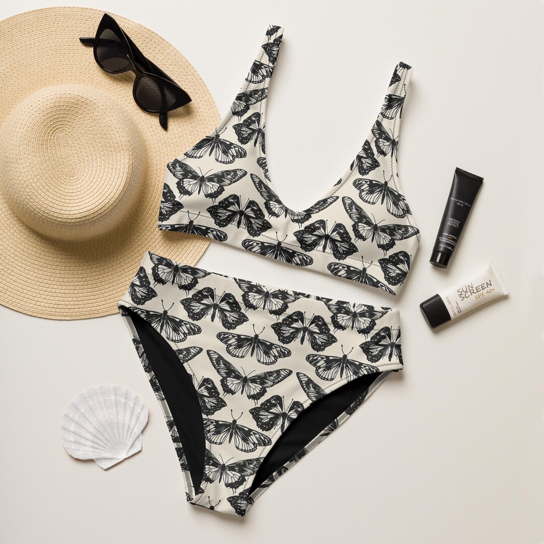 Moth Swimsuit, Cottagecore Bathing Suit, Moody Swimsuit, Dark ...