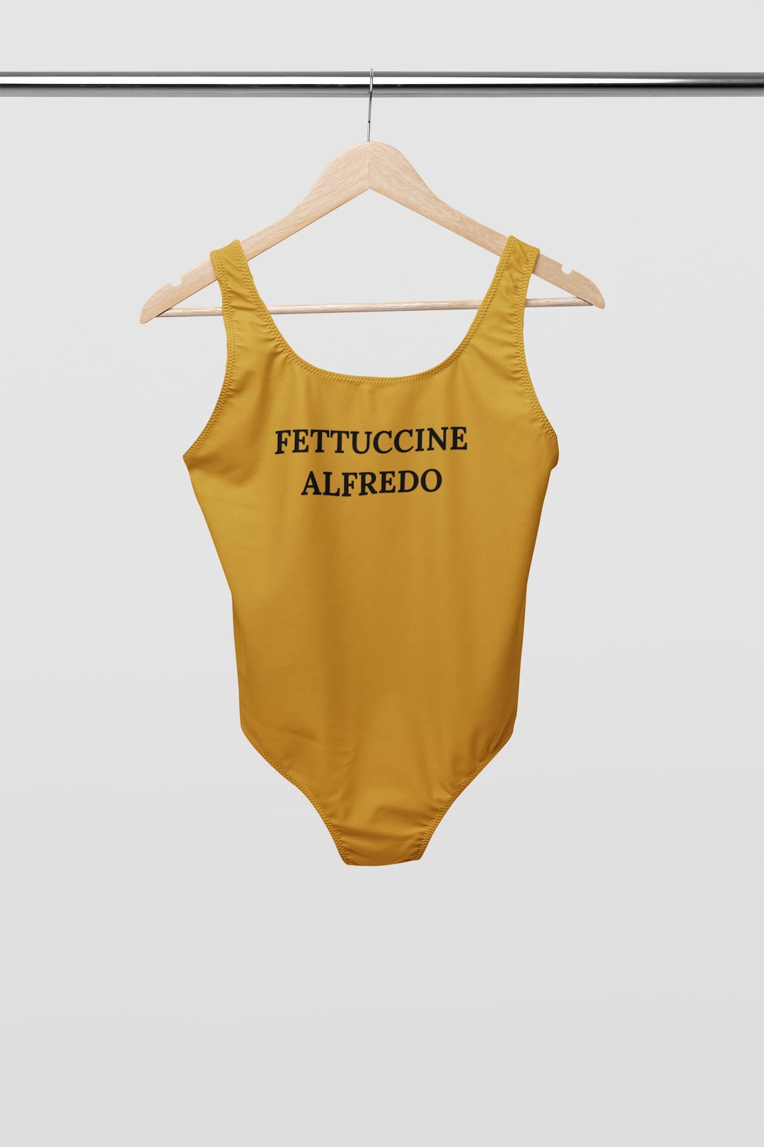 Fettuccine Alfredo One-piece Swimsuit, Funny Bathing Suit, Fettuccine ...