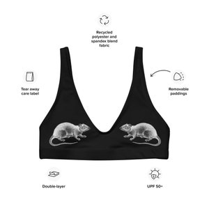 Vintage Goth Rat Bikini Top/ Witchcore Bikini Top/ Rat Lovers Gift ...