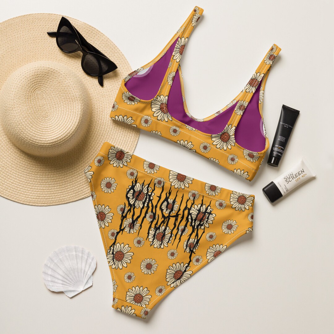 Heavy Metal Bikini/ SUNSHINE on Daisy Recycled High-waisted Bikini ...
