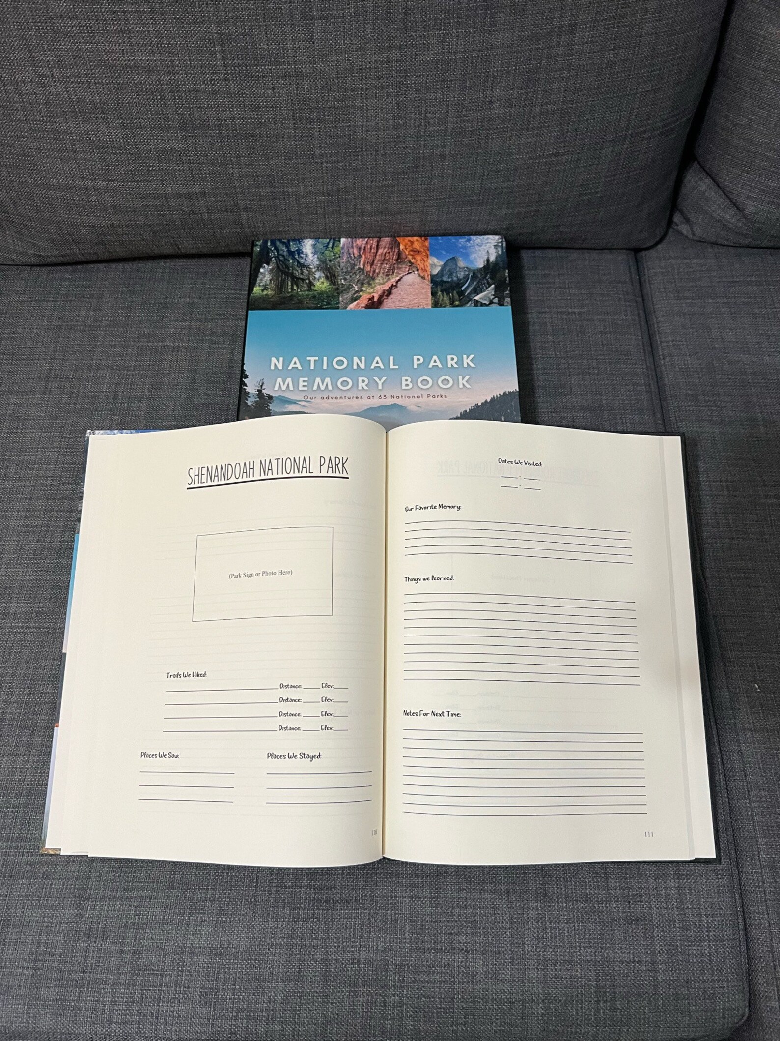 Memory Book National Park Service - Etsy