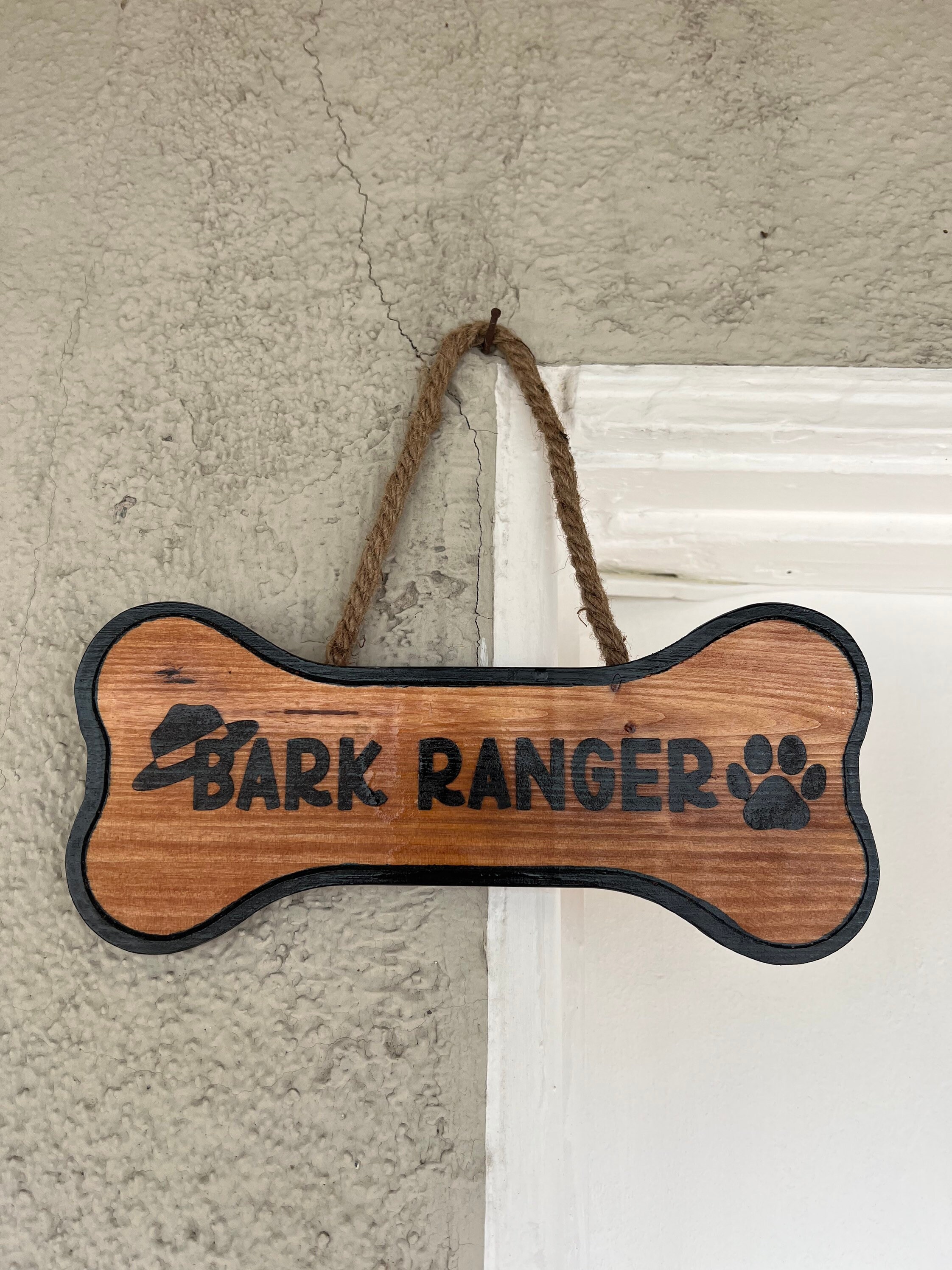 Wooden Sign Bark Ranger for Dogs - Etsy