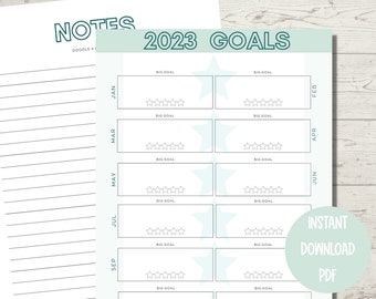 2023 Goal Sheet 2023 Youth Theme Children and Youth Program - Etsy