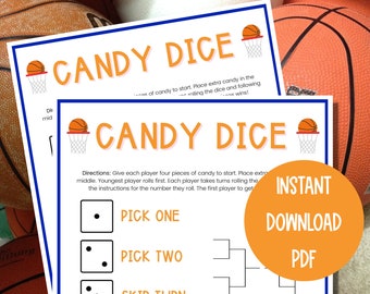 Basketball Dice Game | Etsy