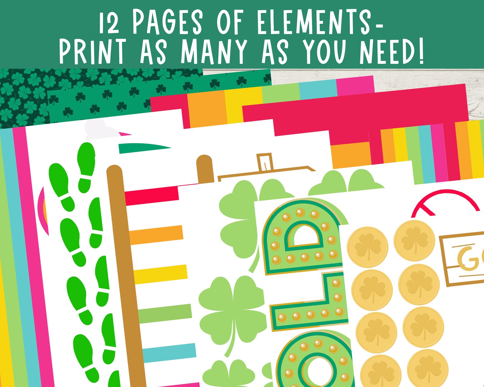 Leprechaun Trap Kit Printable | Leprechaun Footprint | St. Patrick’s ...