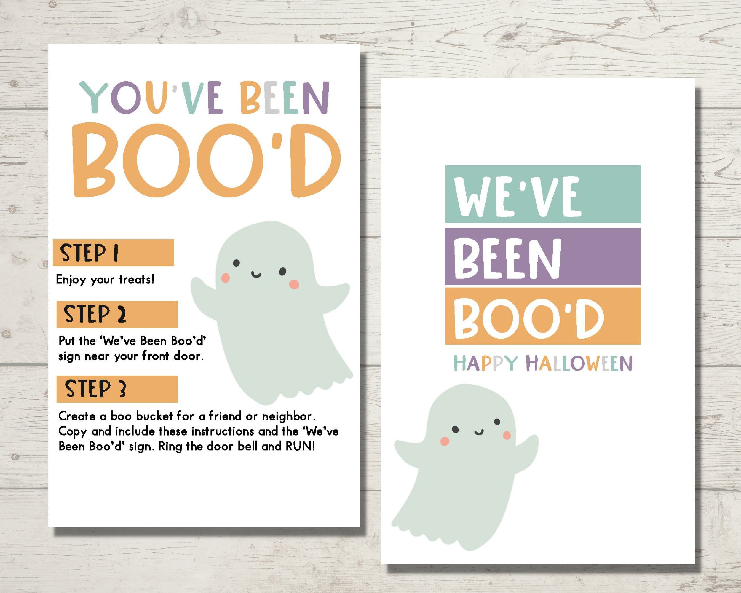 You've Been Boo'd Printable We've Been Booed Kit Halloween Boo Kit ...