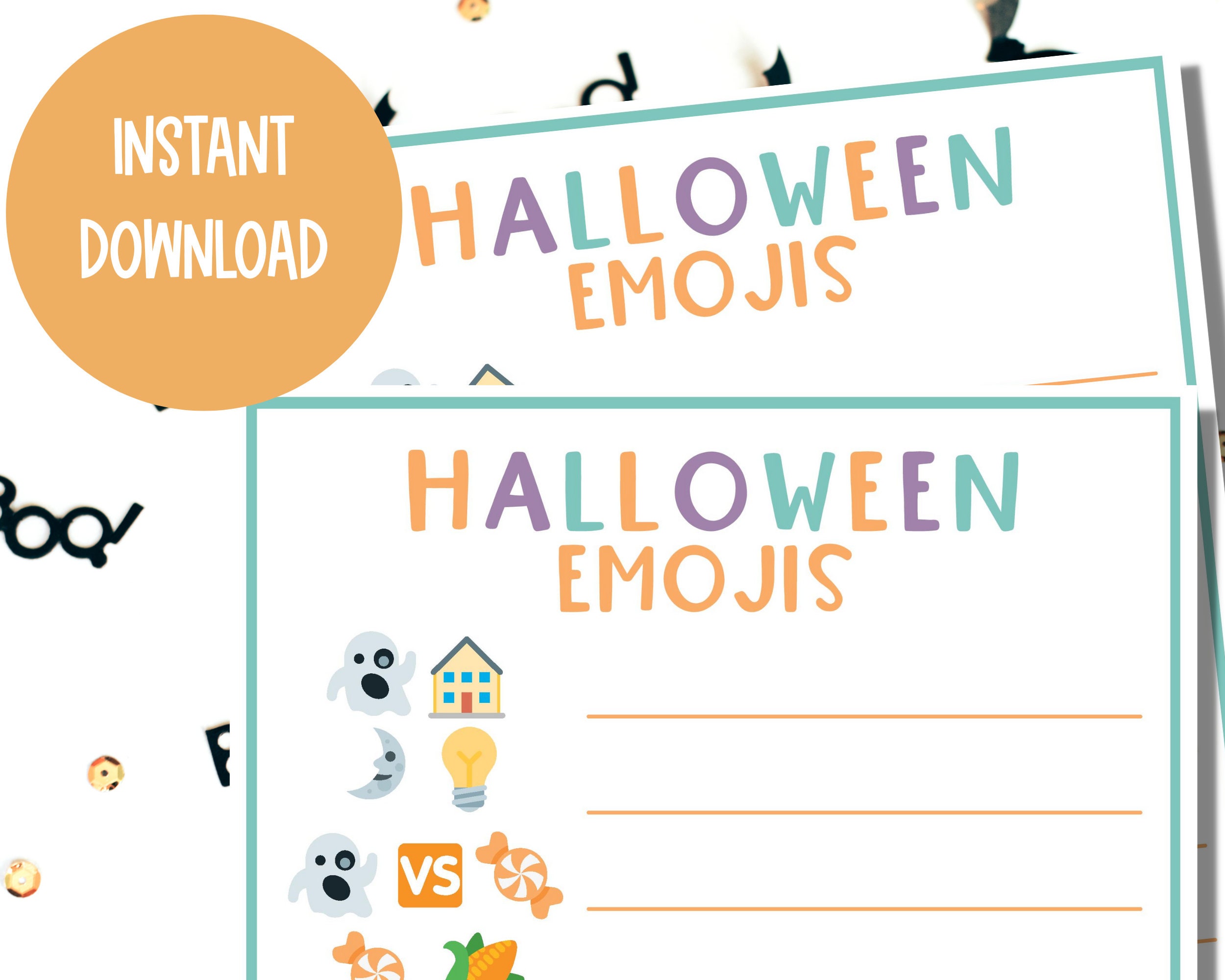 Halloween Emoji Game Halloween Party Games for Kids Classroom Party ...
