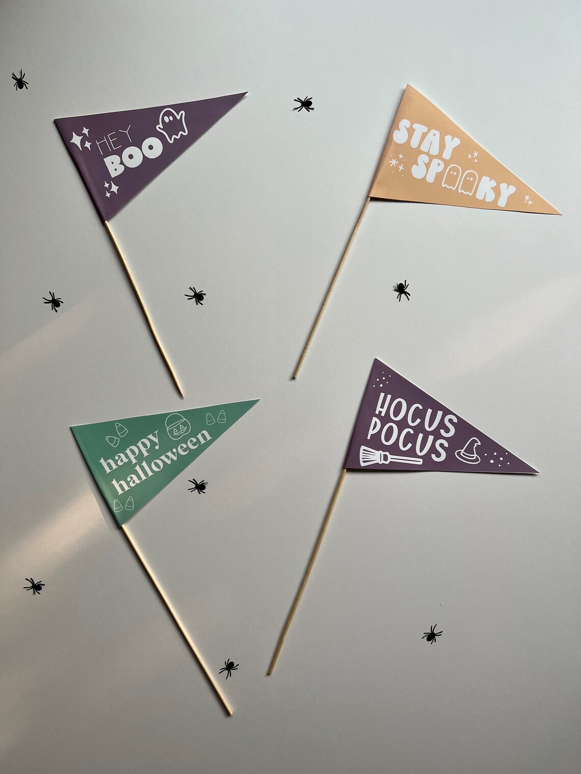Halloween Pennant Flags | Instant Printable Download | Halloween Decor ...