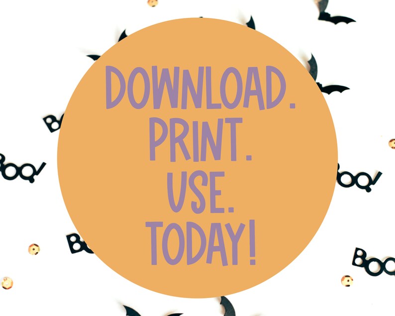 Halloween Pennant Flags Instant Printable Download - Etsy