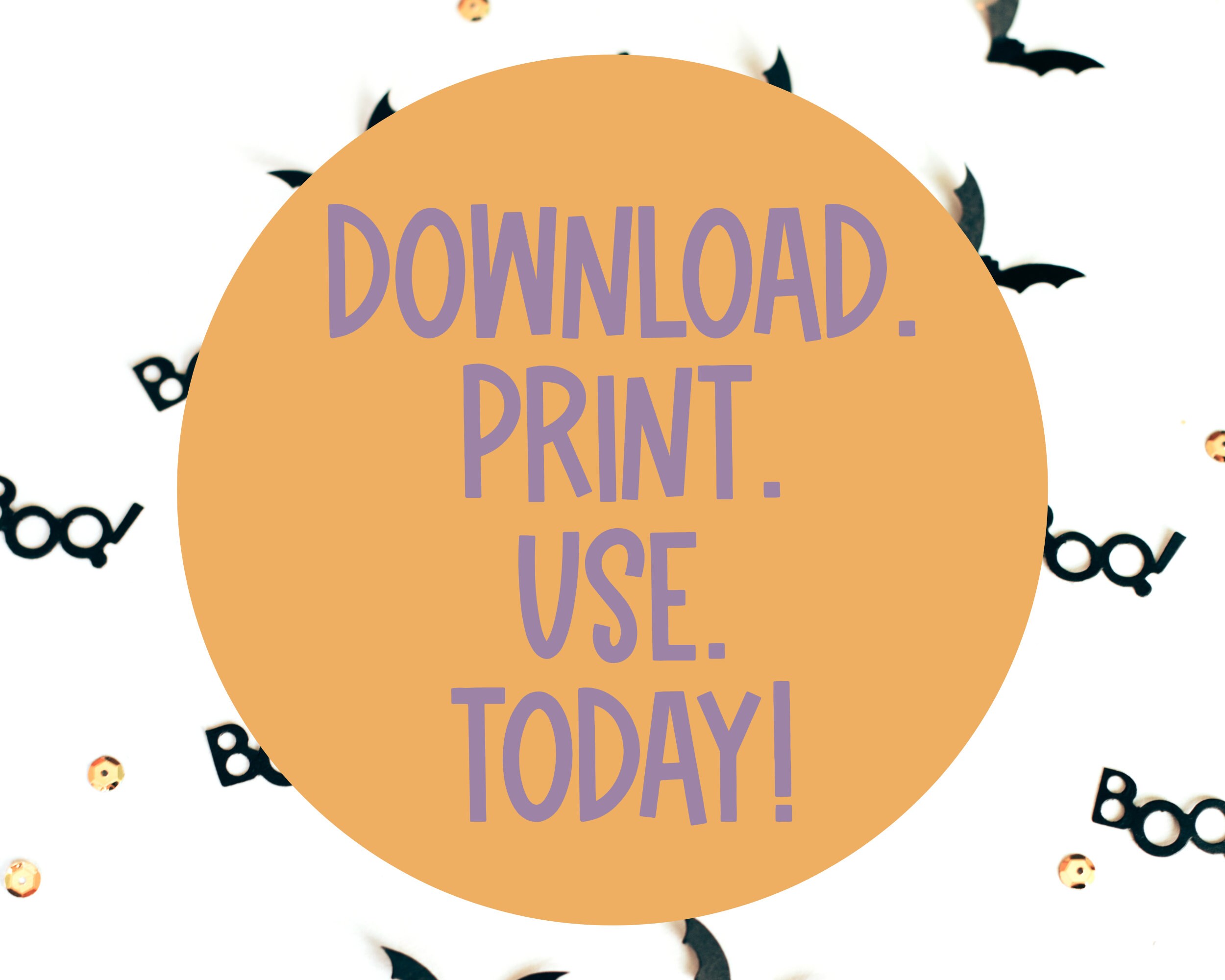Halloween Pennant Flags | Instant Printable Download | Halloween Decor ...