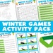 Winter Games 2022 Activity Pack Digital Printable - Etsy
