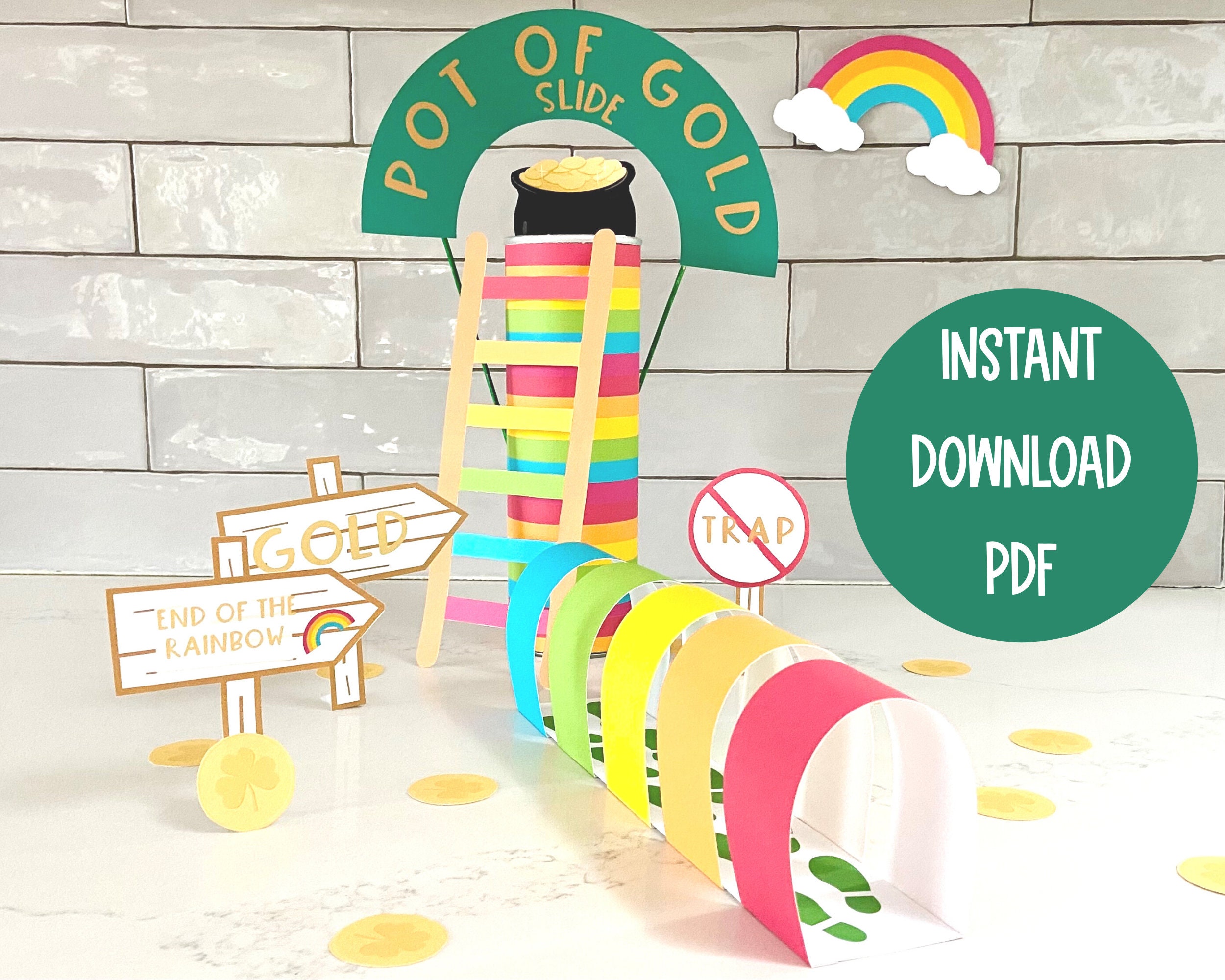 Leprechaun Trap Kit Printable | Leprechaun Footprint | St. Patrick’s ...