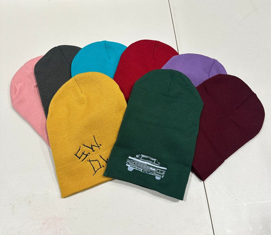 Supernatural Inspired Hat Custom Embroidered Beanie Cap Took Tabbogan ...