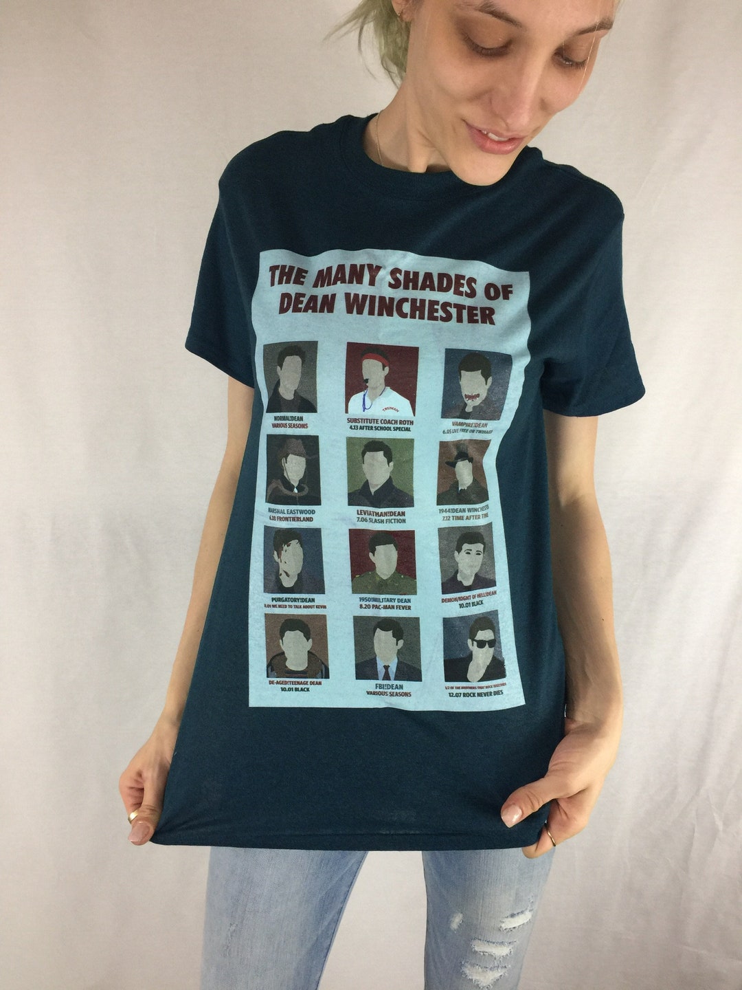 The Many Shades of Dean Supernatural Inspired T-shirt Choose Color ...