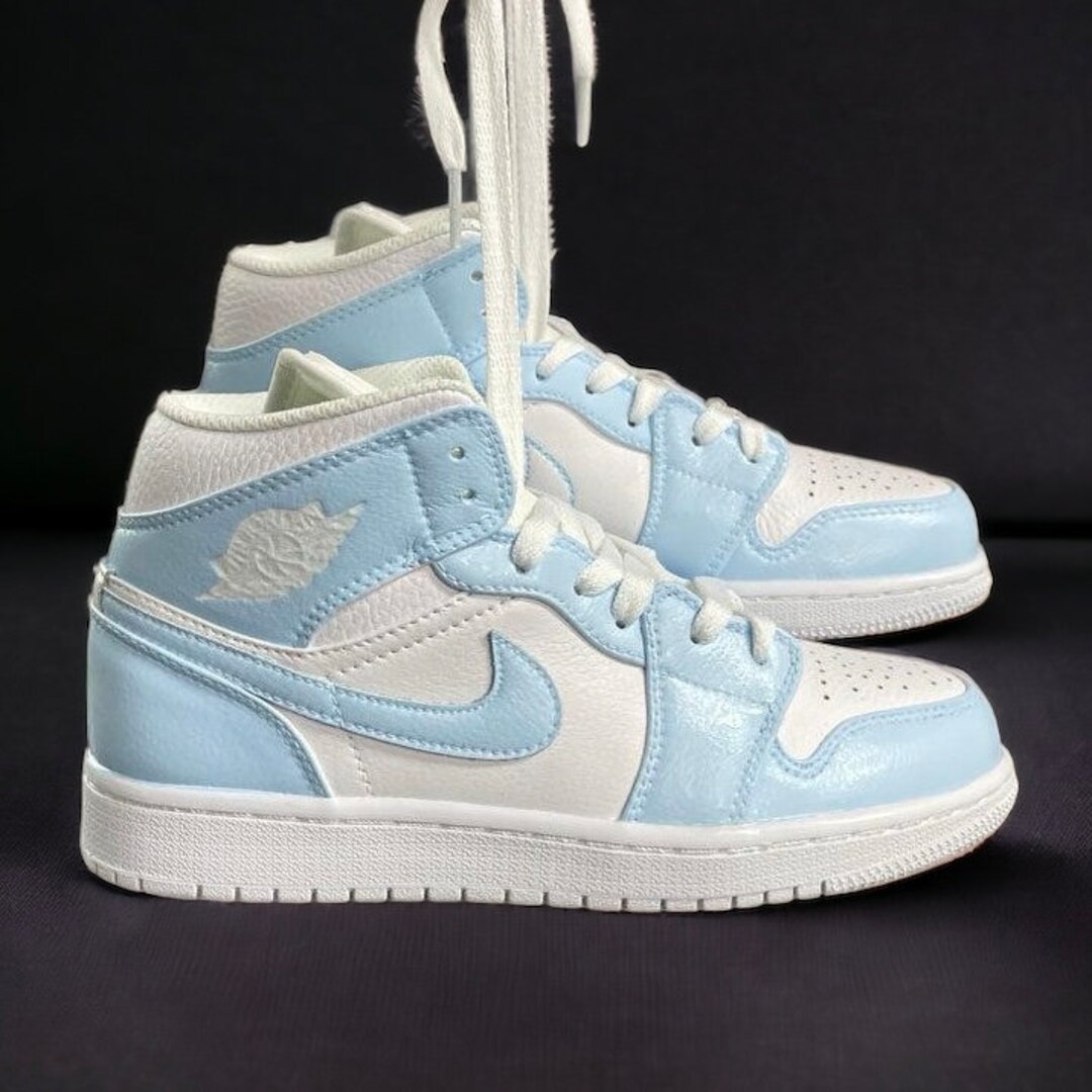 Custom Nike Air Jordan 1 Baby Blue Shoes Personalized - Etsy