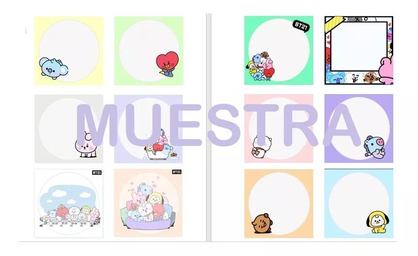 BTS BT21 Memo Pads Notepads | Pack of 2 | Fanmade | K-pop - Etsy