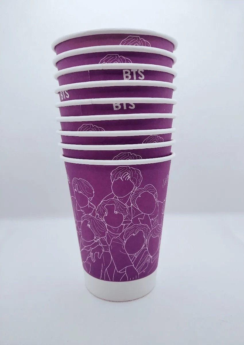 50 BTS Paper Cups BTS Coffe Cups BTS Cups Bts for - Etsy