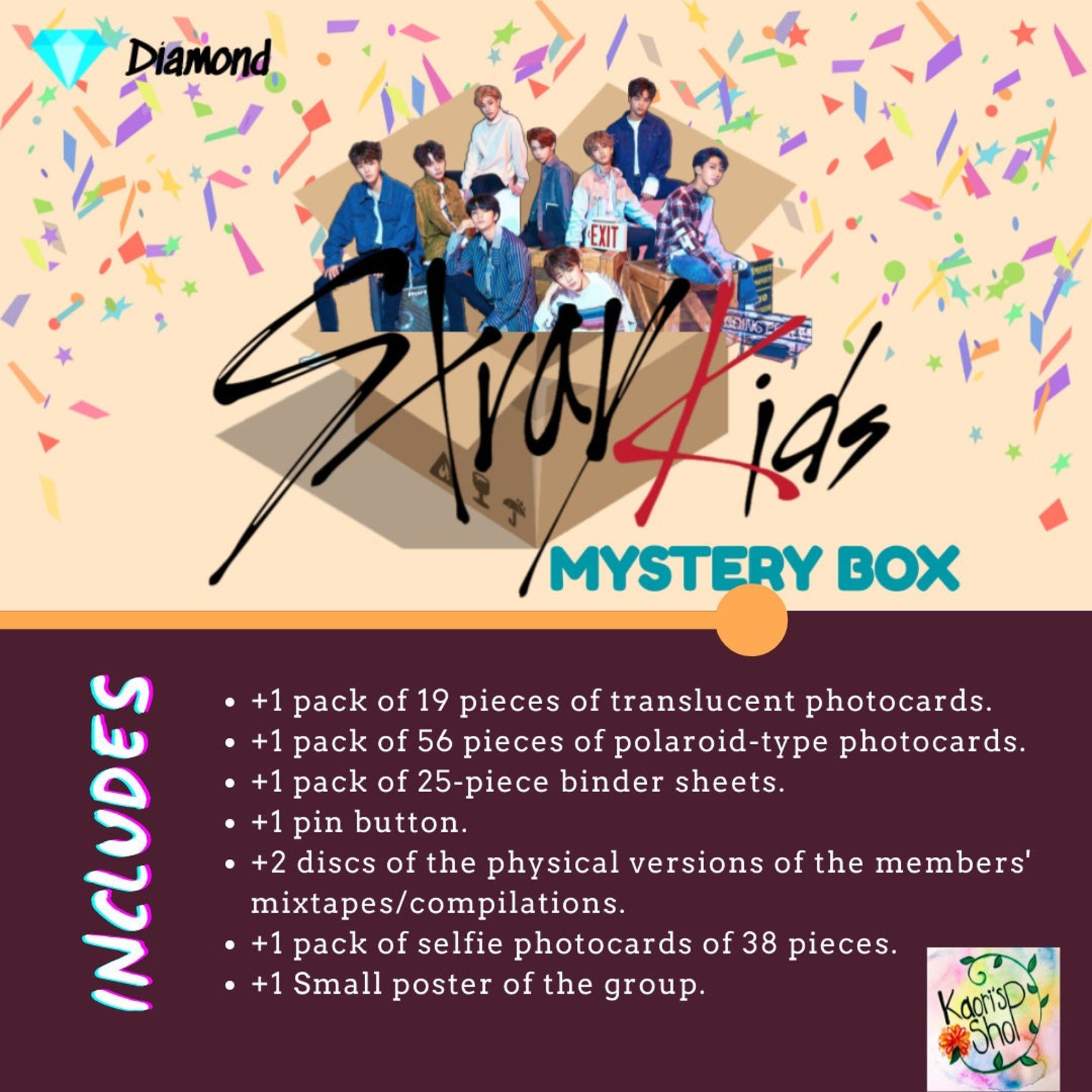 STRAY KIDS Mistery Box Suprise Box Caja Sorpresa Diamond - Etsy