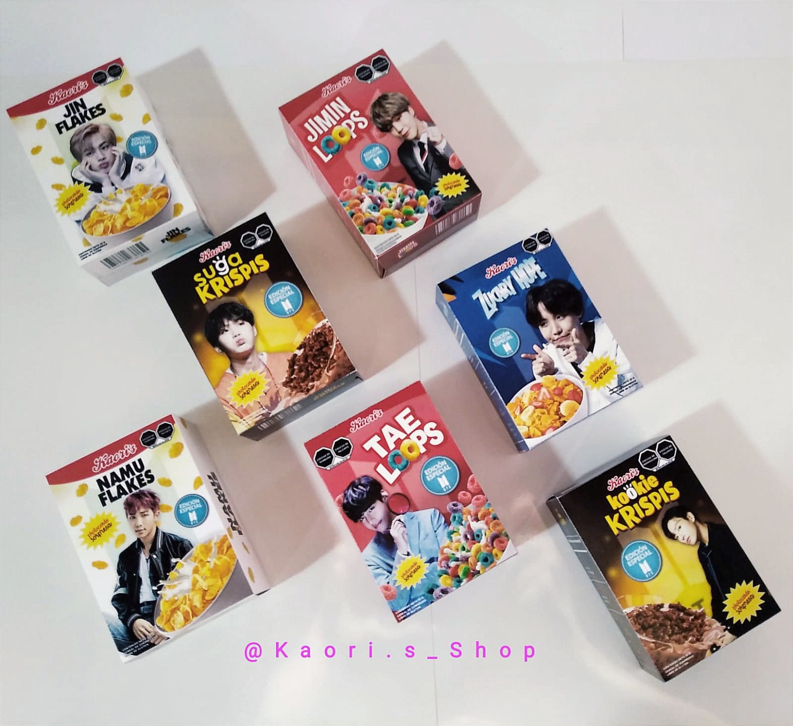 BTS Cereal Boxes | BTS Cereal | Fanmade | Kpop | RM Jin Suga Jhope ...
