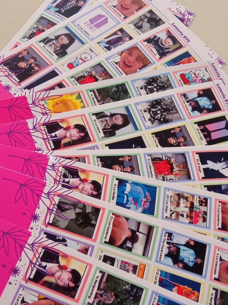 Lotería BTS / Bingo BTS / Lotería Mexicana BTS / Bangtan - Etsy México
