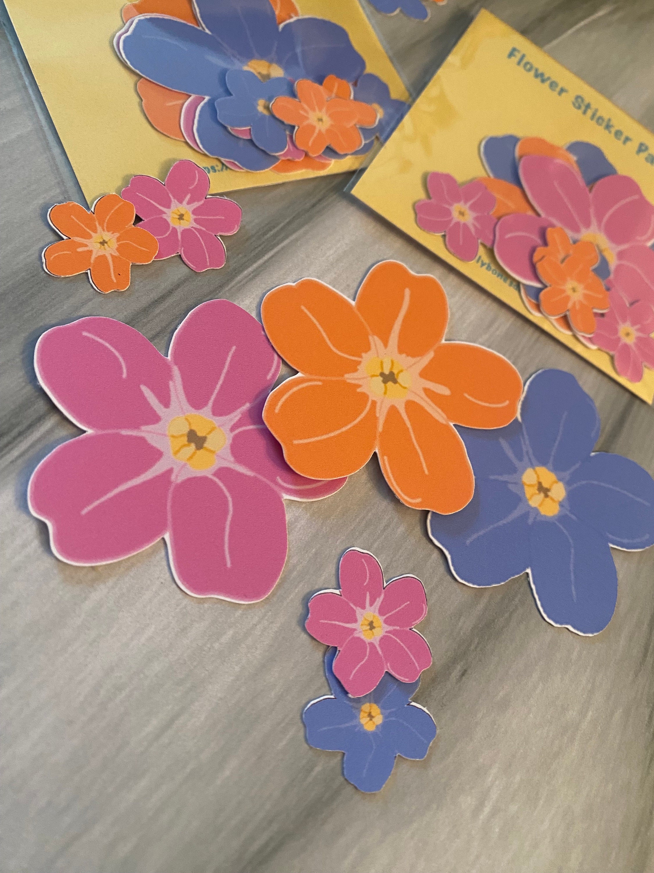 Flower Sticker Pack - Etsy