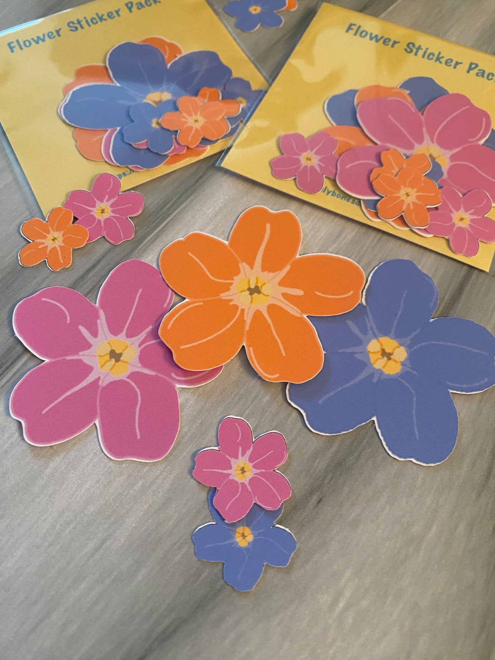 Flower Sticker Pack - Etsy