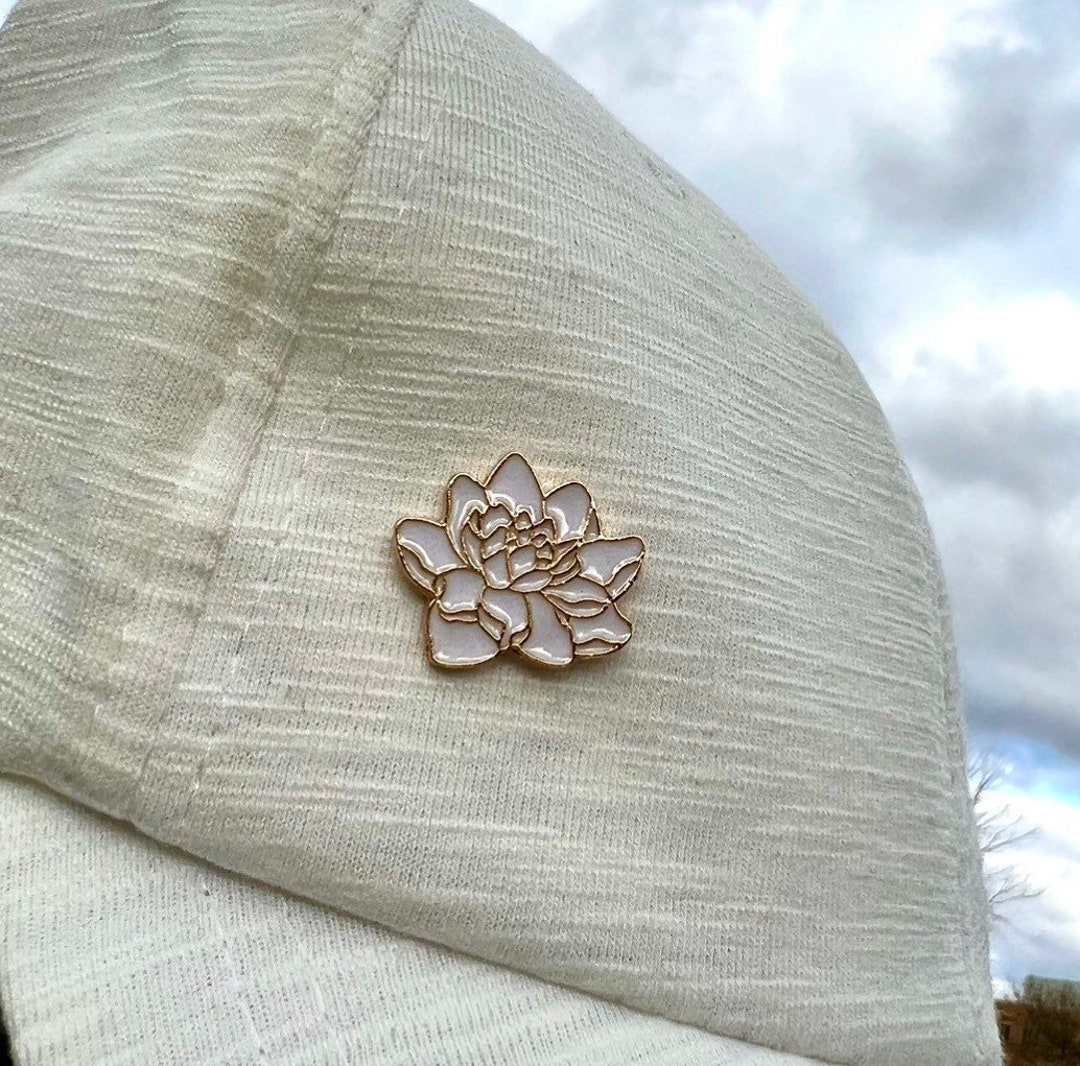 Lotus Flower Pin, Lotus Flower Enamel Pin - Etsy