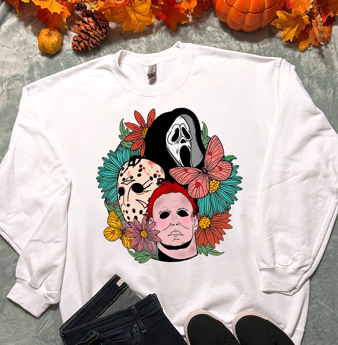 Floral Horror Mask Themed Apparel, Floral Horror Character Themed ...