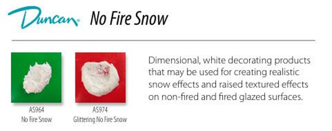 Duncan No-fire Snow Accessory Product - Etsy
