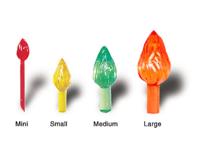 QTY 25-LARGE Twist Plastic Ceramic Christmas Tree Replacement Bulbs - Etsy