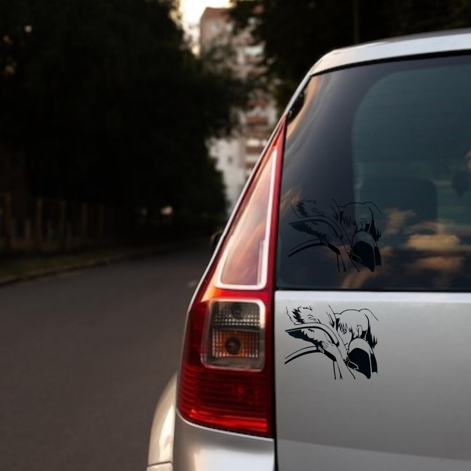 Chihiro and Haku Decal, Anime Decal, Anime Stickers, Car Accessories ...