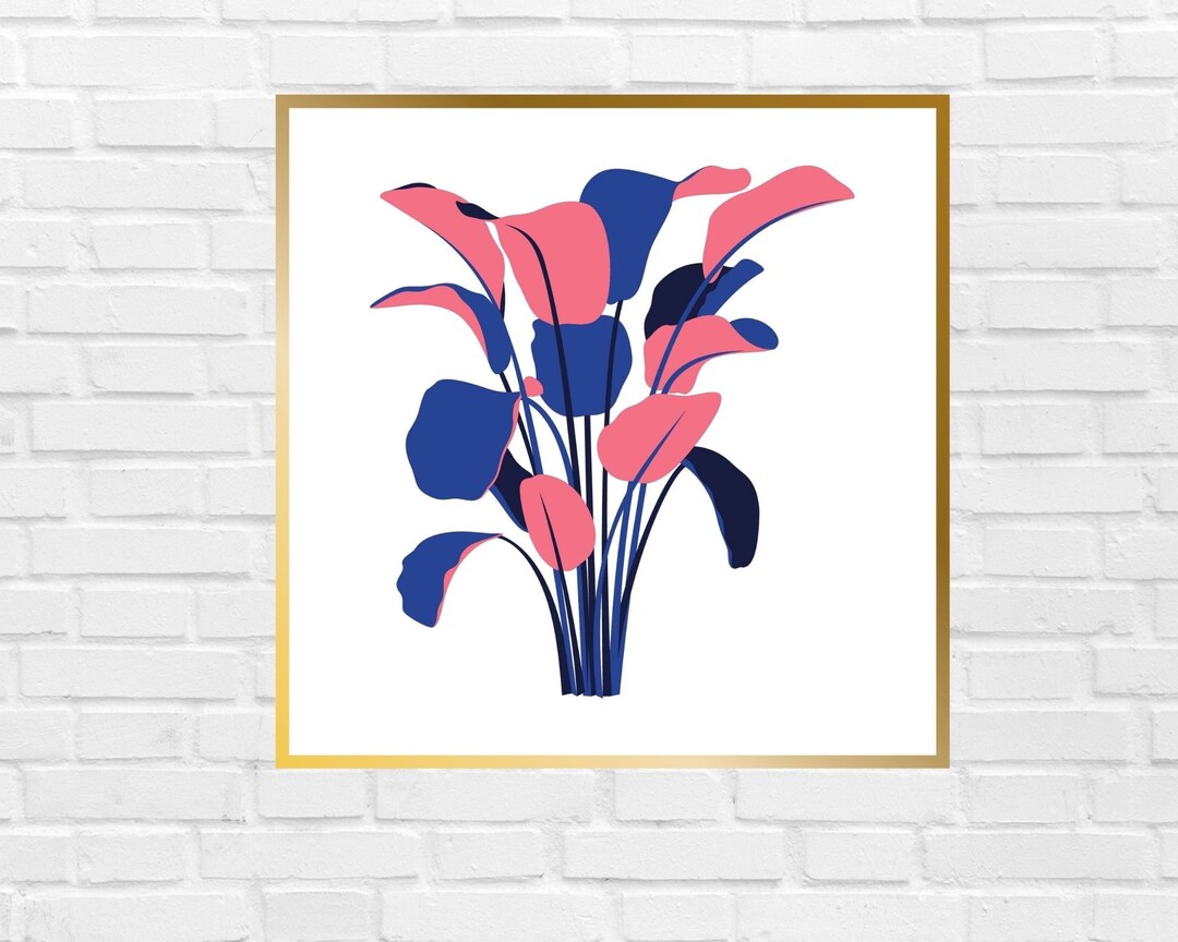 PALM LEAF PRINT, Botanical Artwork, Palm Leaf Wall Art, Nature Lover ...