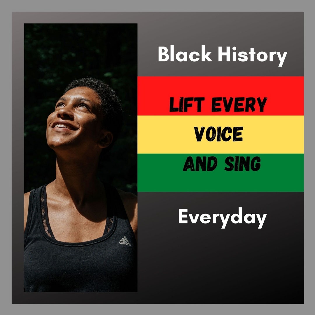 Printable Black History Everyday Digital Wall Art,black National Anthem ...