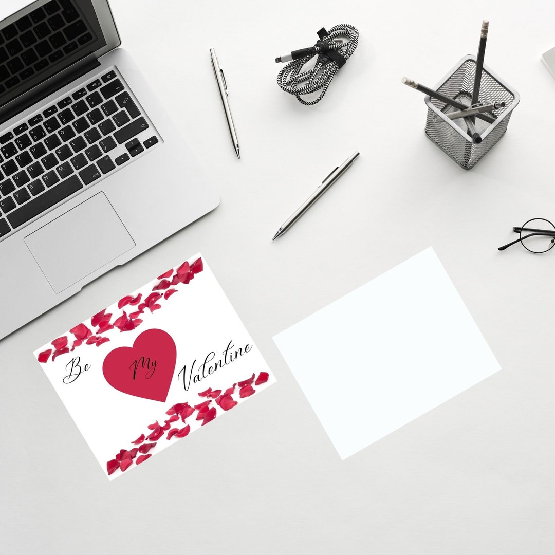 Printable Be My Valentine Digital Postcard,valentines Card,greetings ...