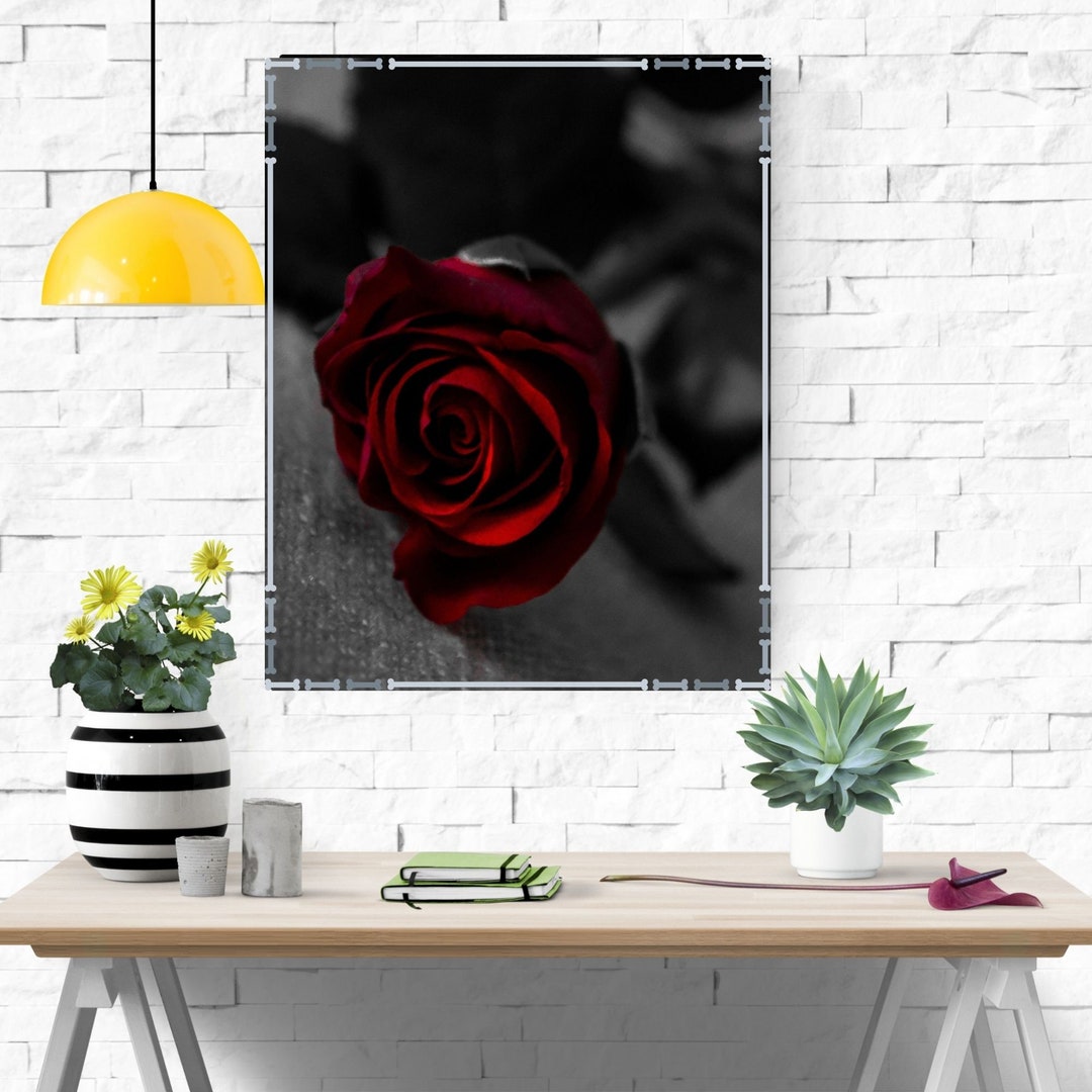 Printable Red Rose Digital Wall Art,instant Download,16x20,jpg - Etsy